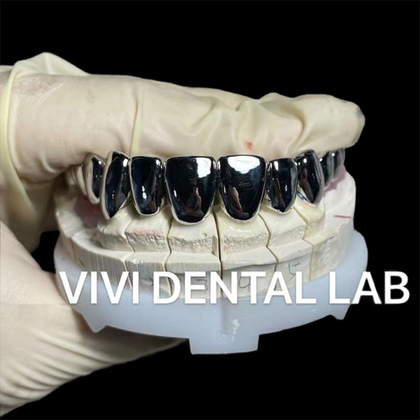 SLM Technique Dental Lab Crowns Deformation Resistance Full Metal Crowns